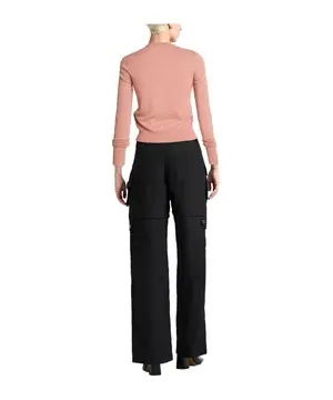 DIESEL® Solid-color Long-sleeve Knit Top - Pink