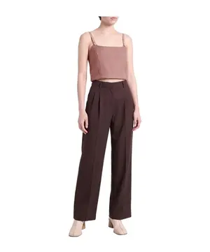 Max Mara Sleeveless Squareneck Cropped Top
