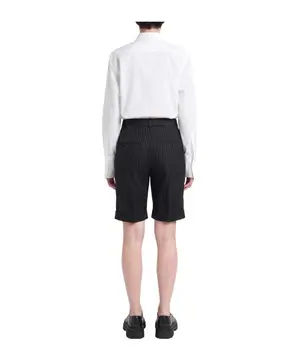Isabel Marant Étoile Striped Wool Shorts