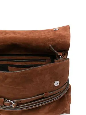 Moschino Belt-detail Suede Tote Bag