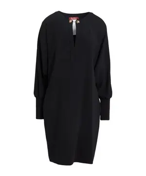 Max Mara Minimal Longsleeve Dress - Black