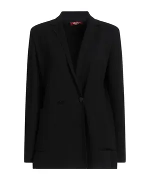 Max Mara Doublebreasted Knit Blazer - Black