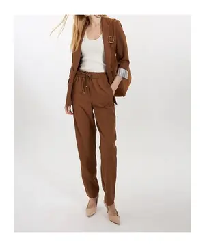 Marella Casual Pants With An Elasticated Drawstring Waist