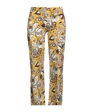 Max Mara Multi-color Printed Trousers - Beige