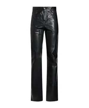 Balenciaga Solidcolor Flared Trousers - Black
