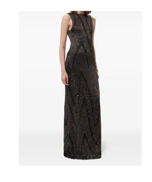 Missoni Sequin-embellished Zigzag-knit Dress