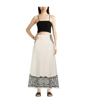 Chloé Patterned Aline Midi Skirt