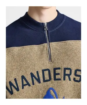 J.W.ANDERSON Half Zip Sweatshirt In Melange
