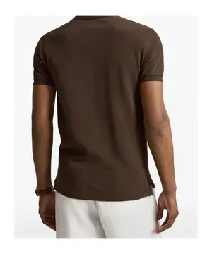 Polo Ralph Lauren Mesh Pony-embroidered Polo Shirt - Brown
