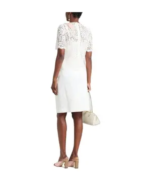 Dolce & Gabbana Solid-color Short-sleeve Lace Top