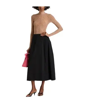 Balenciaga Solid-colored Flare Skirt