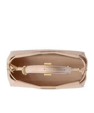 Fendi My Peekaboo Small Pink Leather Bag - Beige