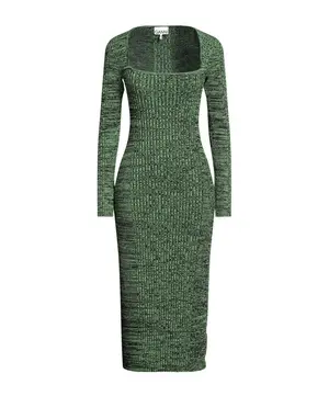 GANNI Two-tone Designed Dress - Green