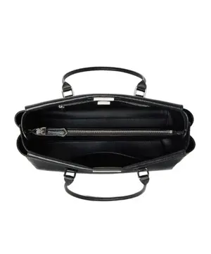 Fendi Peekaboo Tote Small Leather Bag - Black