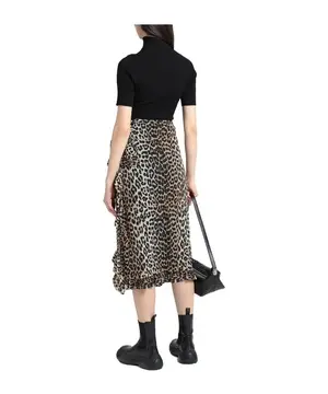 GANNI Tulle Ruffled Midi Skirt