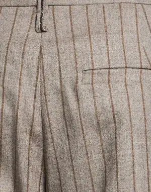 Brunello Cucinelli Oversized Striped Tailored Trousers