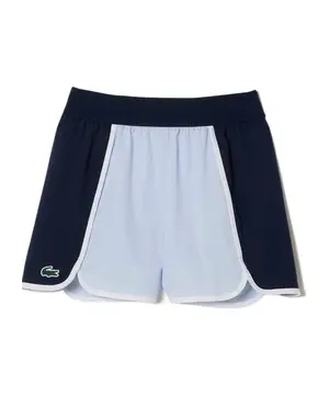 Lacoste Stretch Diamond Taffeta Sport Shorts - Blue