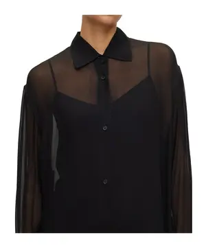Hugo Boss Sheer Long Shirt Dress