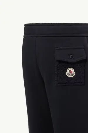 Moncler Cotton Jersey Sweatpants With Teddy Pocket