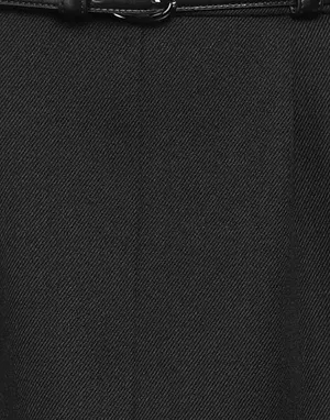 Saint Laurent Minimal Solidcolor Aline Skirt