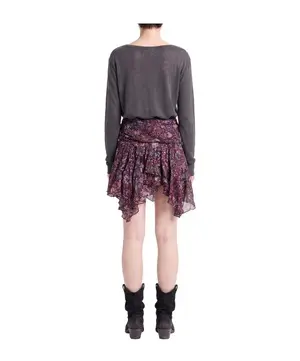 Isabel Marant Étoile Pleated Floral Skirt