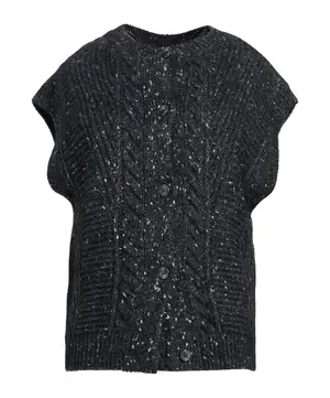 Max Mara Two-tone Knitted Sleeveless Top - Black