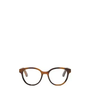 Dior Diormidnight Round Frame Glasses - Brown