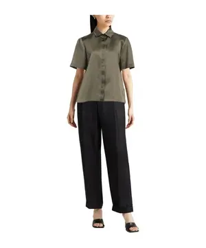 Max Mara Solid-color Short-sleeved Shirt