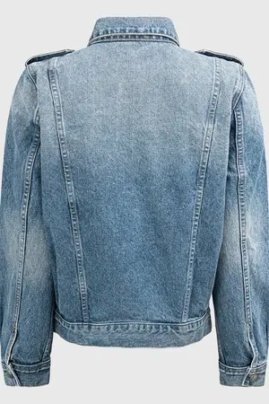 NILI LOTAN Long-sleeve Denim Jacket