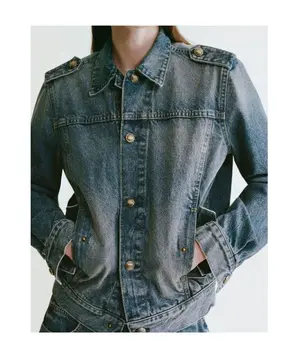 NILI LOTAN Long-sleeve Denim Jacket
