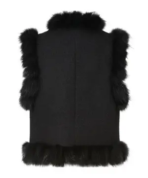 Fendi Wool And Fox Fur Gilet