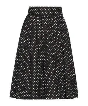 Dolce & Gabbana Polkadot Aline Skirt - Black