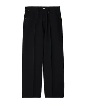 LEMAIRE Selvedge Denim Five-pocket Straight-leg Trousers - Black