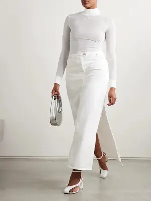 COURREGES Reedition Second Skin Mesh Top