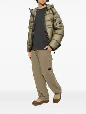 C.P. COMPANY Quilted Hooded Down Jacket