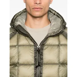 C.P. COMPANY Quilted Hooded Down Jacket