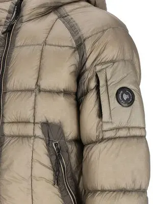 C.P. COMPANY Quilted Hooded Down Jacket
