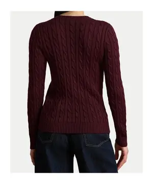 Ralph Lauren Buttoned-shoulder Cable-knit Sweater