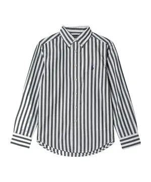 Polo Ralph Lauren Striped Poplin Shirt - Black