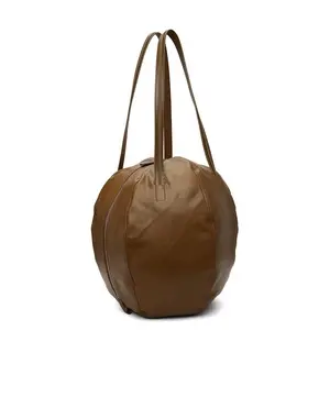 LEMAIRE Helmet Bag In Grained Paper Leather
