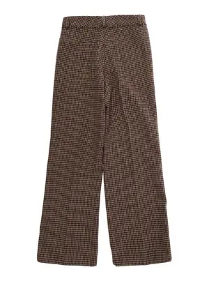 Chloé Houndstooth Wool Trousers