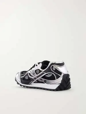 Bottega Veneta Orbit Metallic Mesh Sneakers