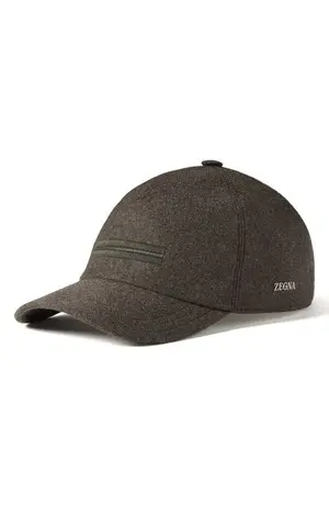 Zegna Cashmere Baseball Cap - Green
