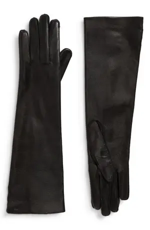 TOM FORD Soft Napa Sheepskin Leather Opera Gloves - Black