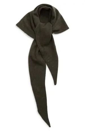 Chloé Iconic Wool Triangle Scarf - Dark Forest