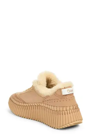 Chloé Nama Genuine Shearling Lined Sneaker