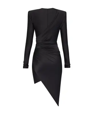 Alexandre Vauthier Asymmetrical Crewneck Mini Dress