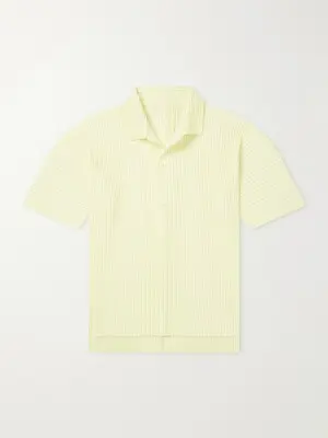 Issey Miyake August Pleated Shirt - Yellow