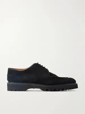 John Lobb Land Suede Derby Shoes