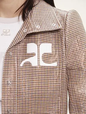 COURREGES Courrèges Checked Vinyl Jacket